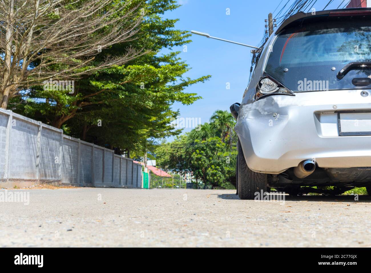 Dent in car wing dent in back of car hi-res stock photography and ...
