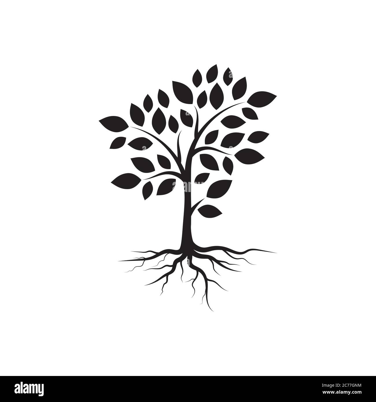 tree branch vector illustration design template Stock Vector Image ...