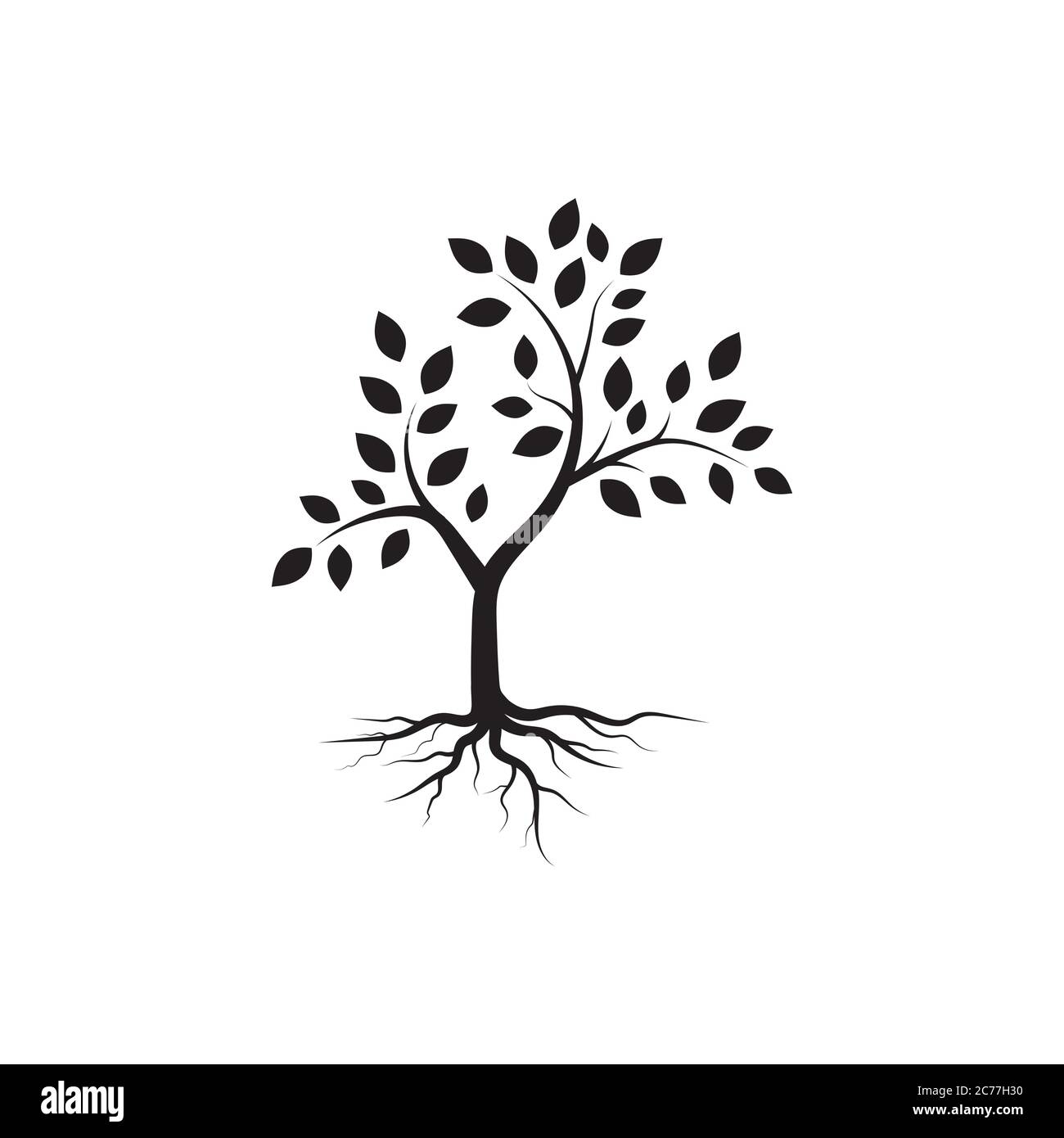 tree branch vector illustration design template Stock Vector Image ...