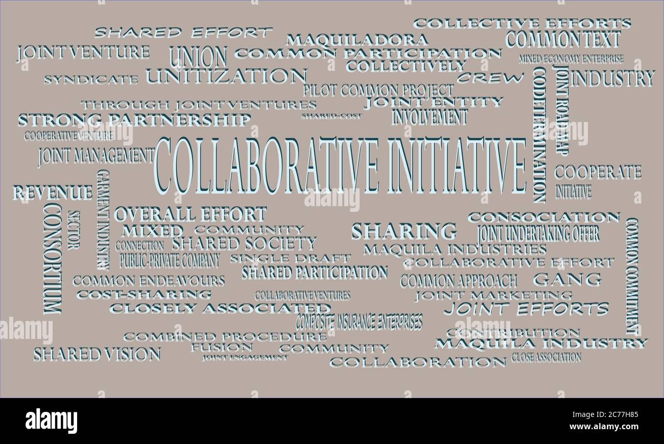 Collaborative initiative Business partnership related terminology ...