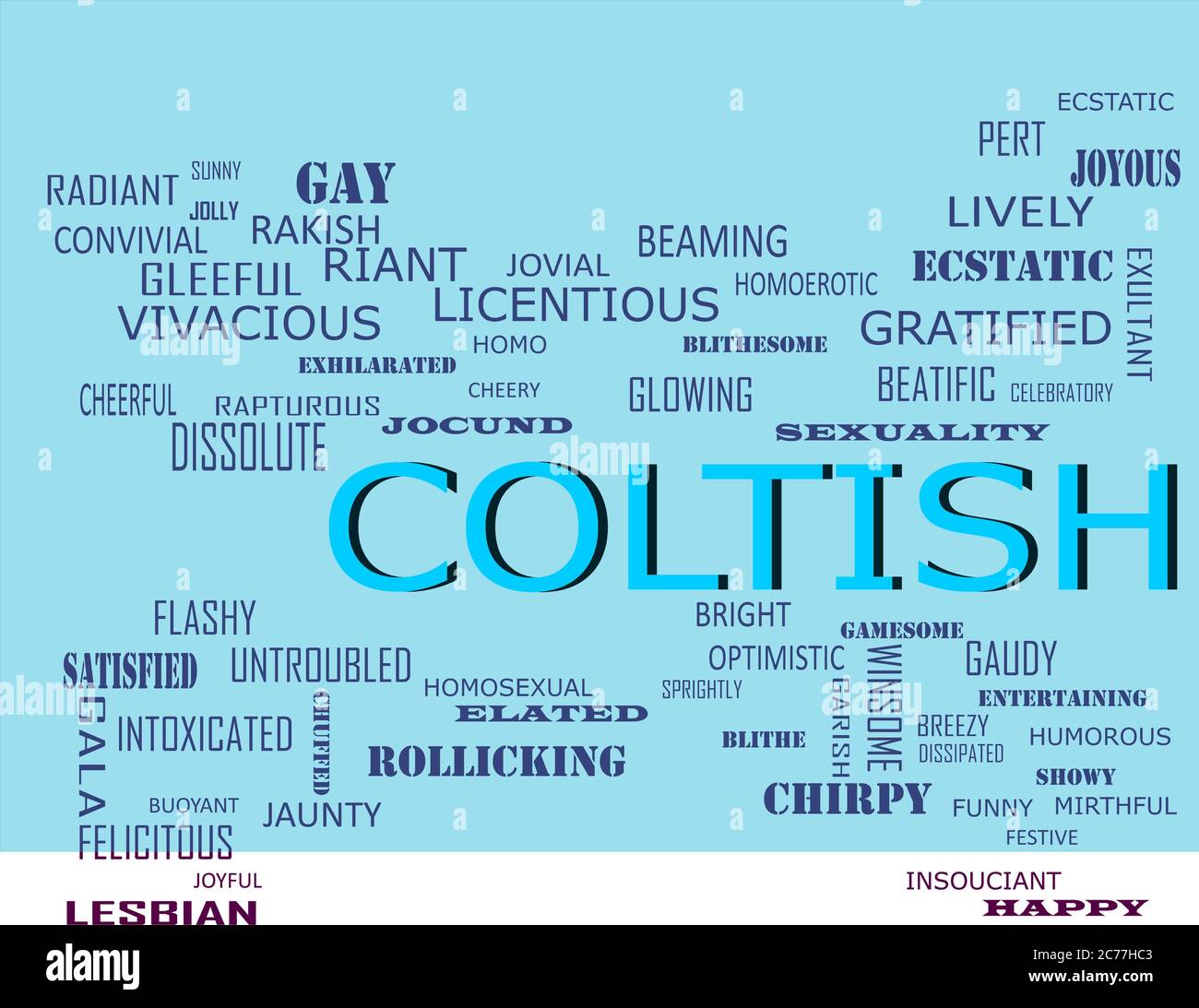 coltish a human love relationship related word cloud presented on ...
