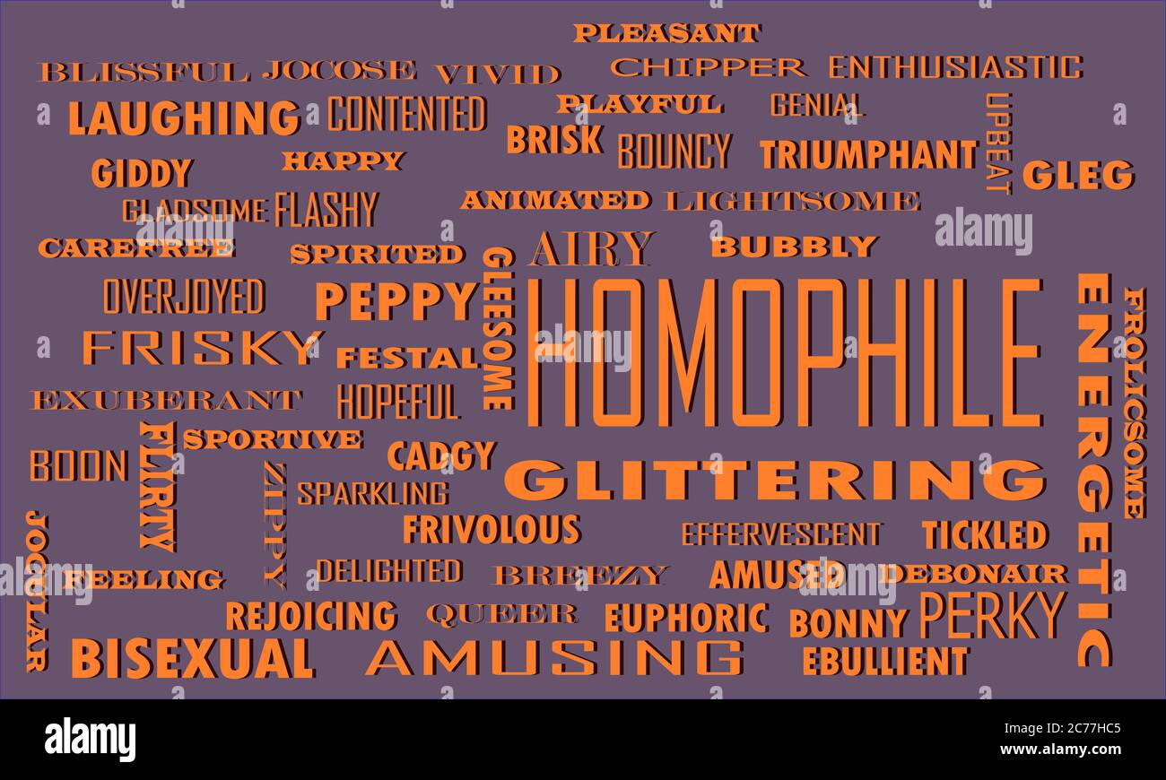 Homophile a human love relationship related word cloud presented on ...
