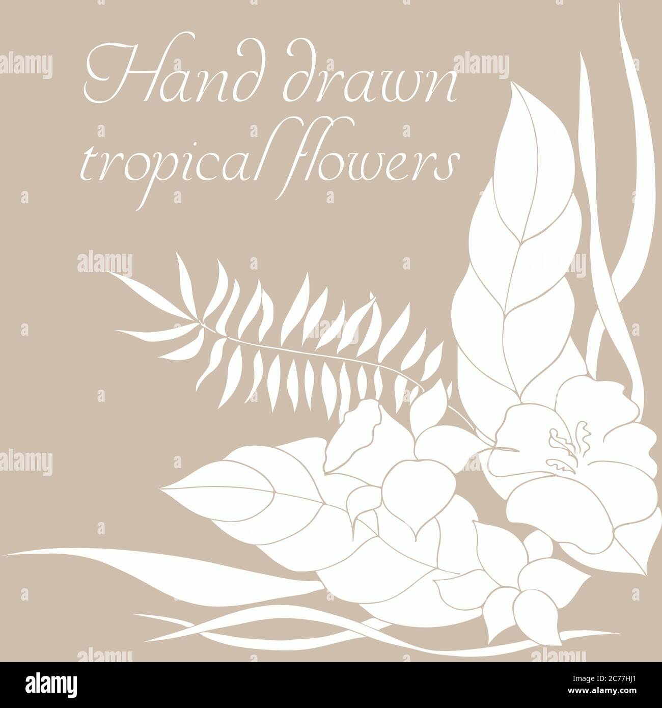 Amazon jungle flowers Stock Vector Images - Alamy