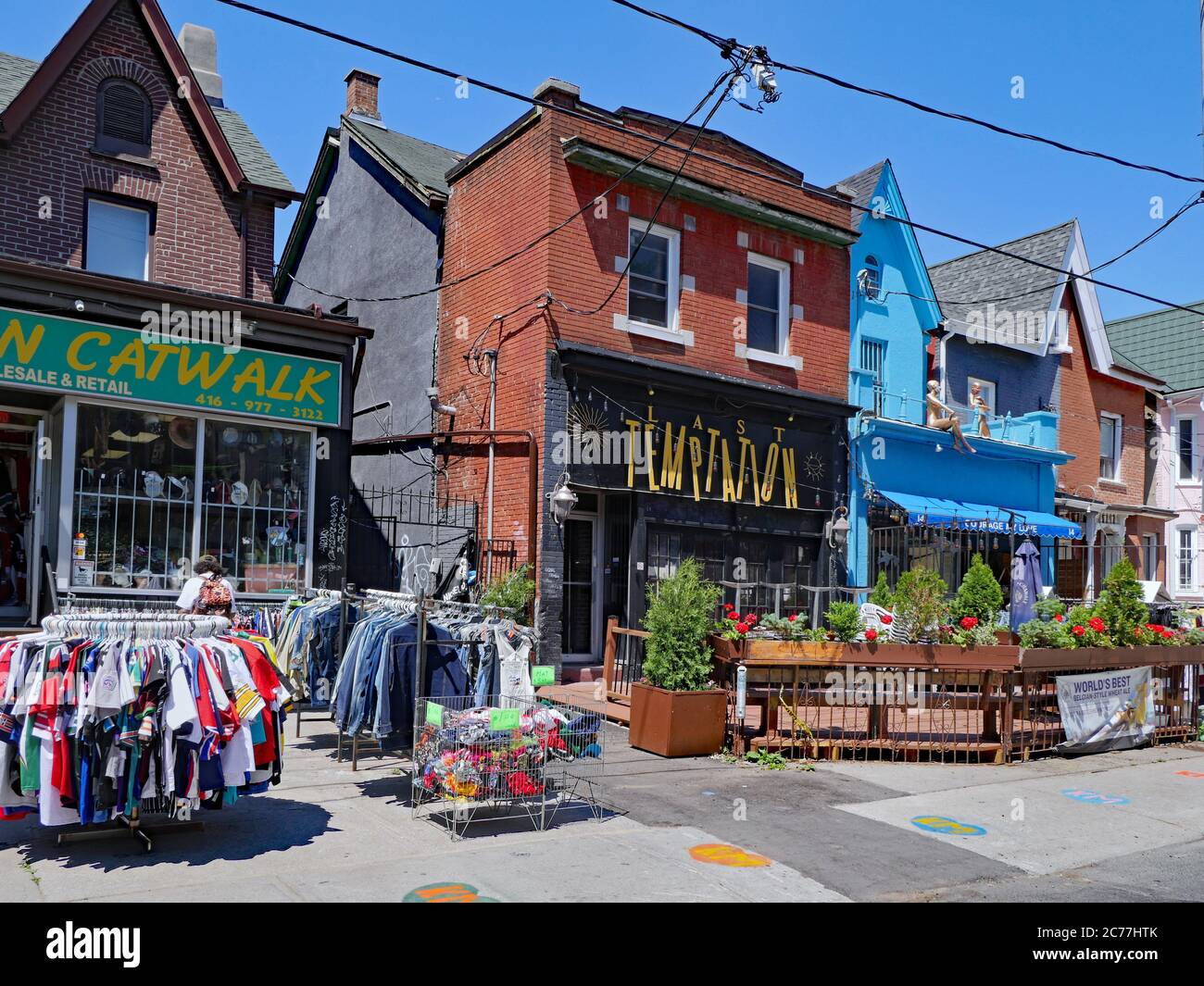 Toronto, Canada - June 21, 2020: Kensington Market is a downtown area ...