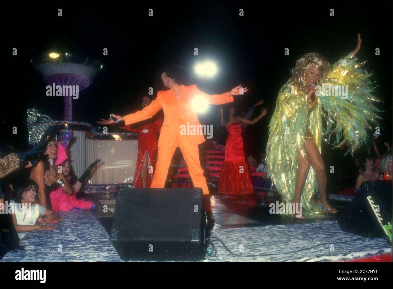 West Hollywood, California, USA 7th January 1996 Singer Diana Ross and ...