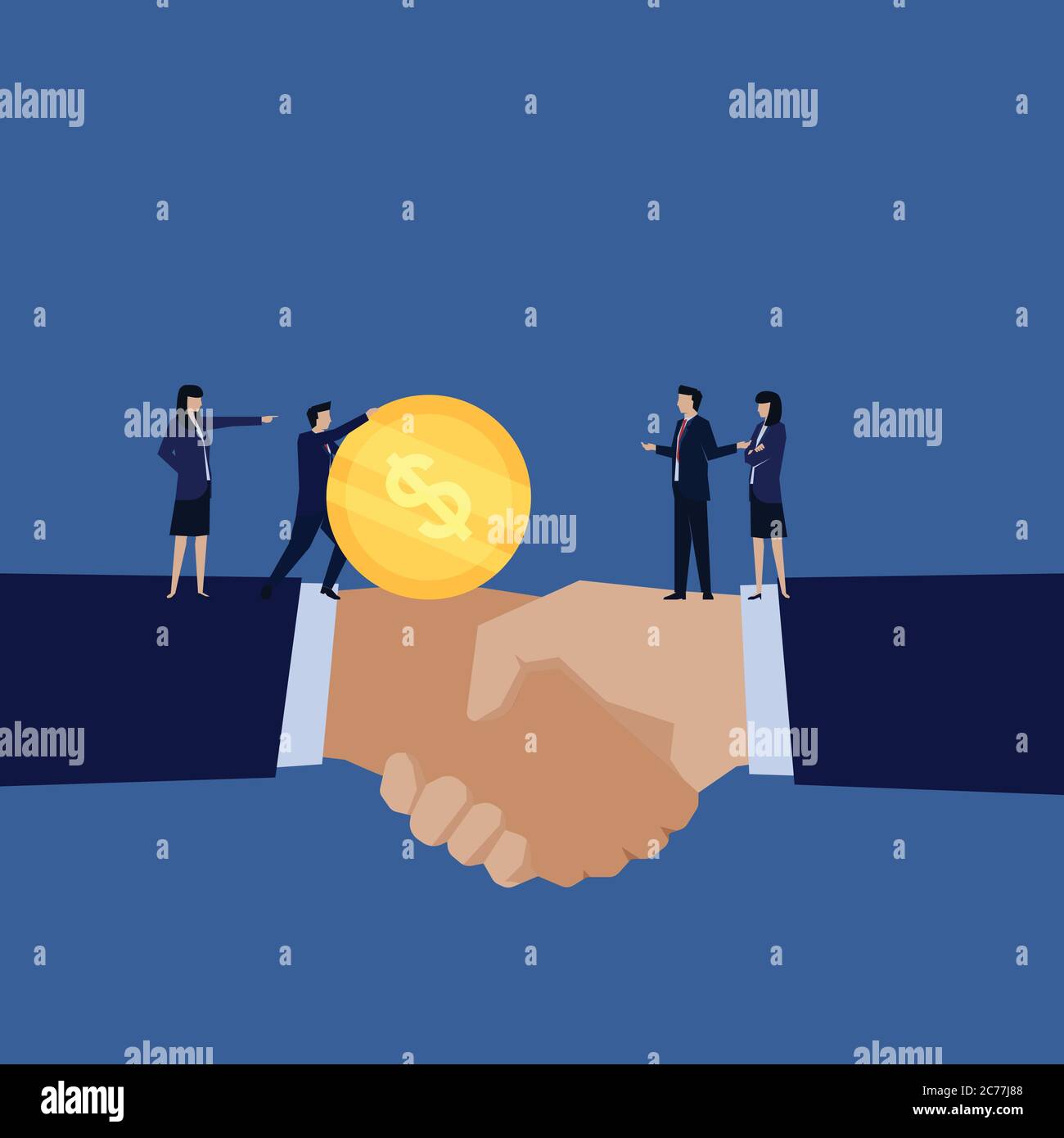 Revenue sharing vector vectors hi-res stock photography and images - Alamy