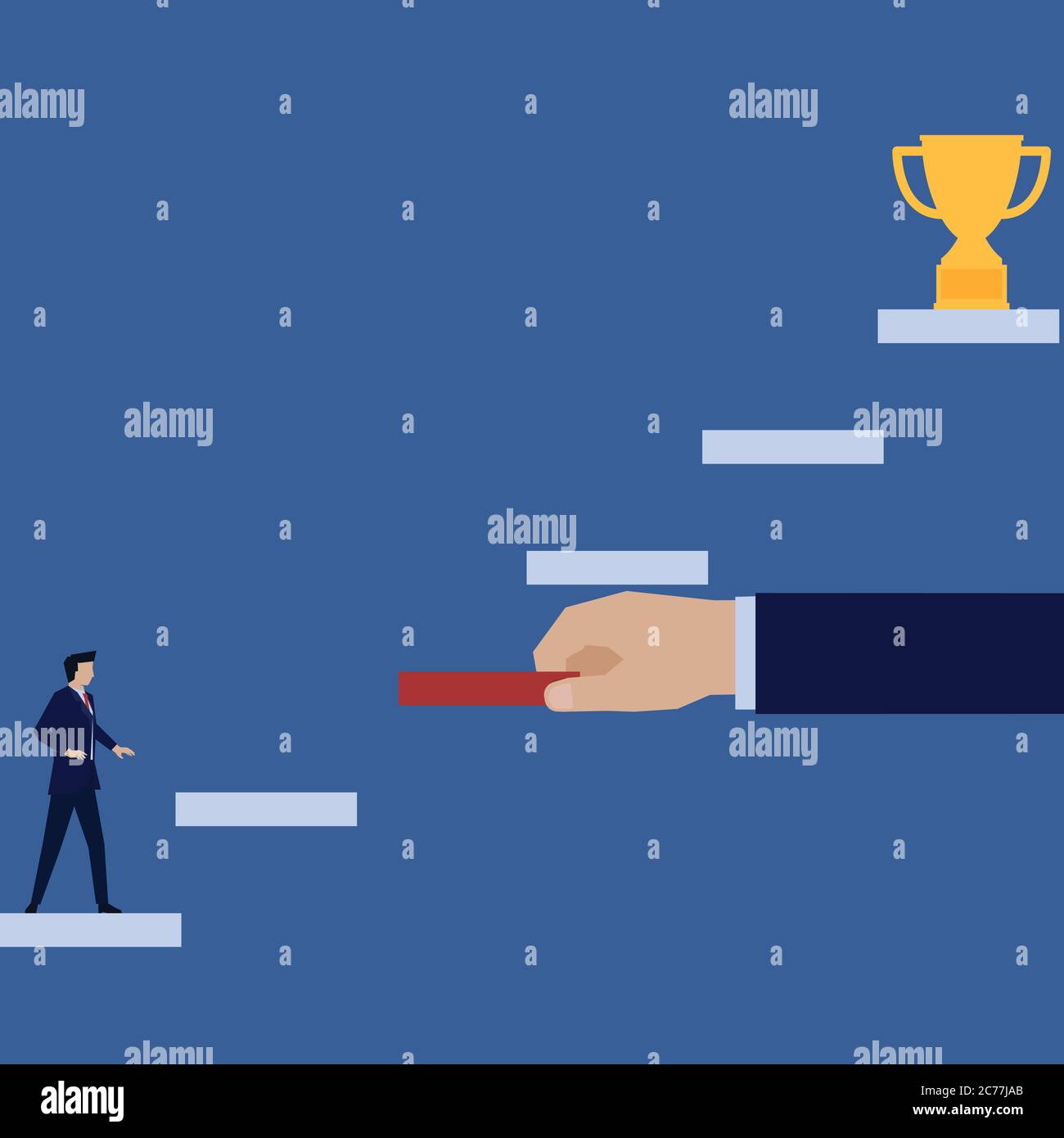 Work way up conceptual Stock Vector Images - Alamy
