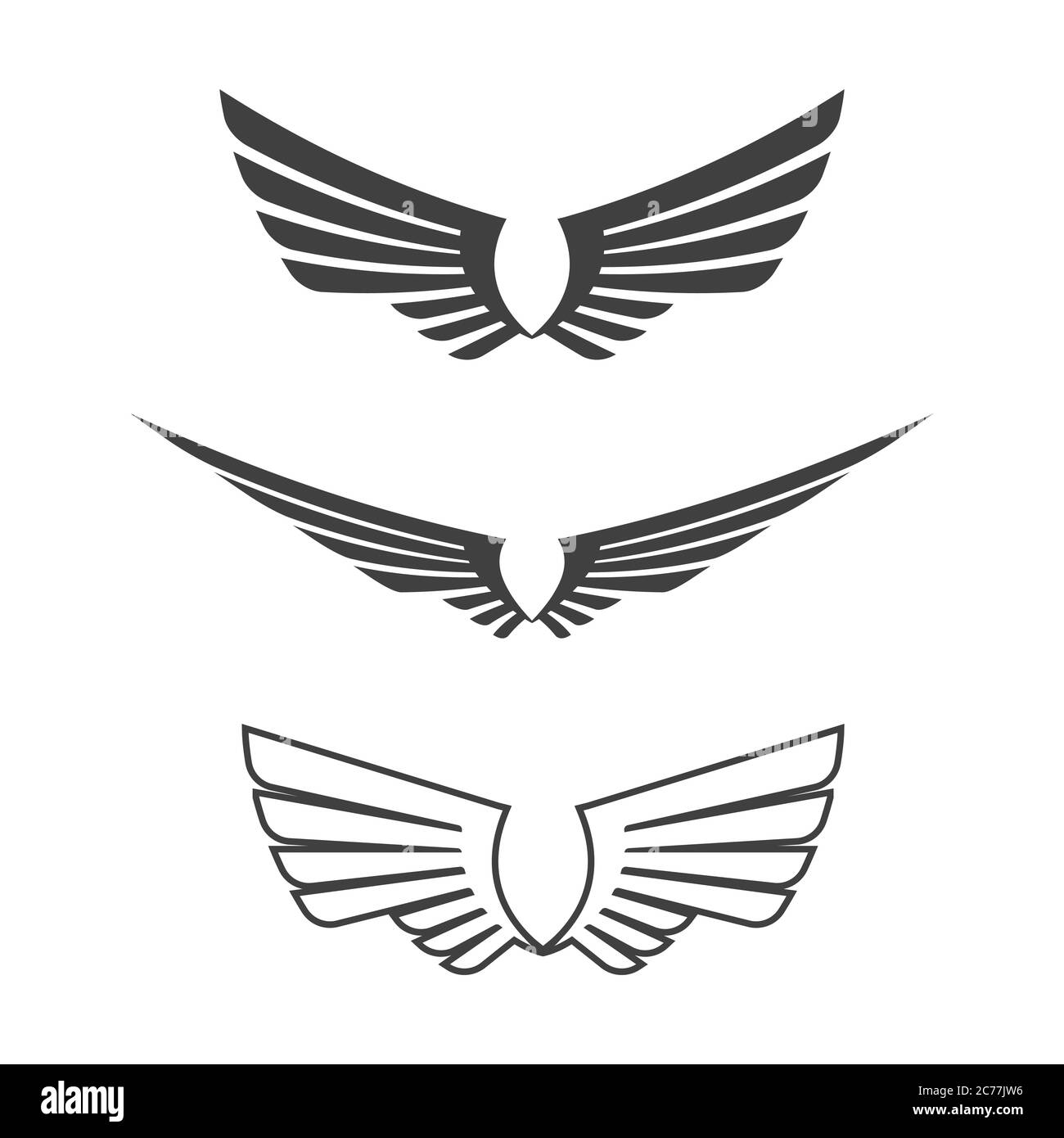 Falcon wing icon Template vector illustration design Stock Vector Image ...