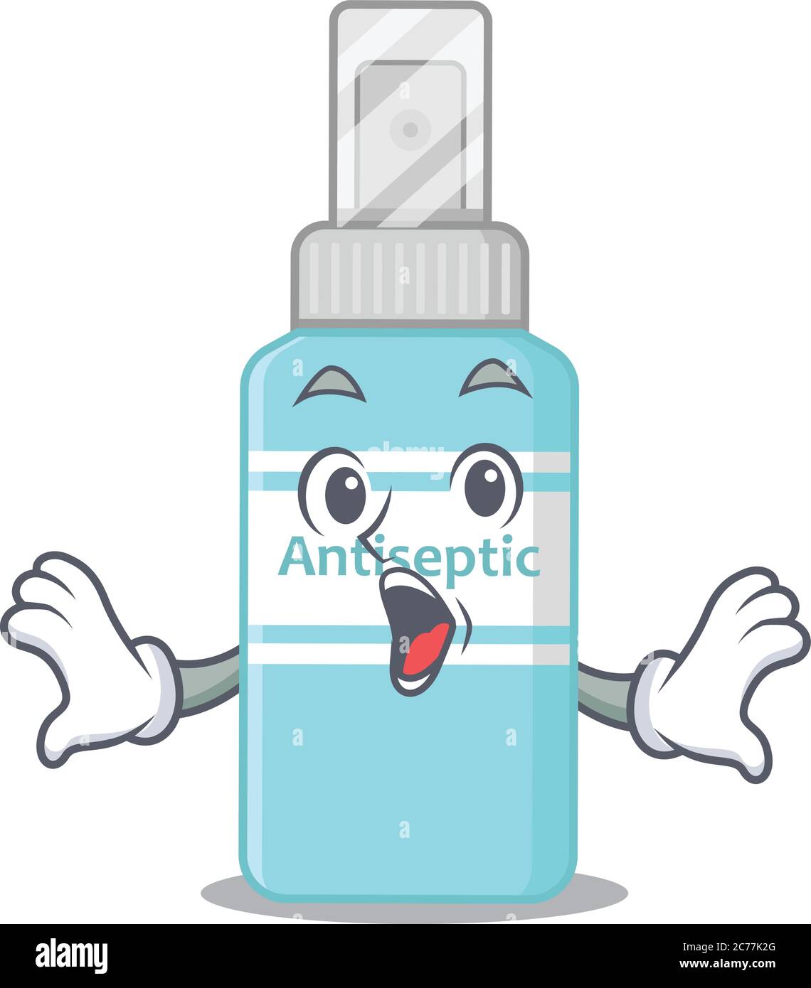 Antiseptic mascot design concept showing a amazed gesture Stock Vector ...