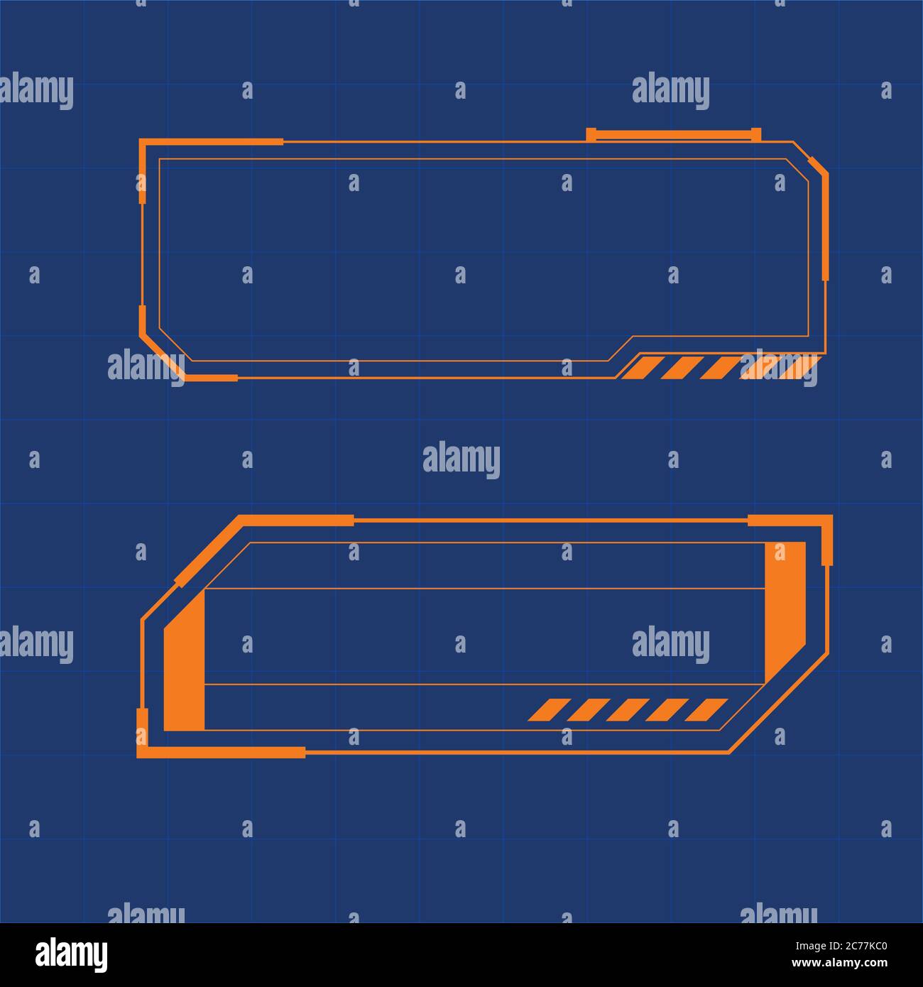 Futuristic user interface illustration design template Stock Vector ...