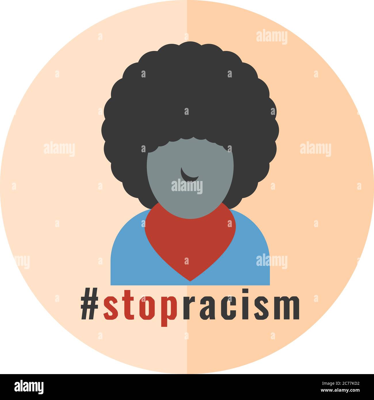 Illustration of black lives matter, stop discrimination, say no to ...