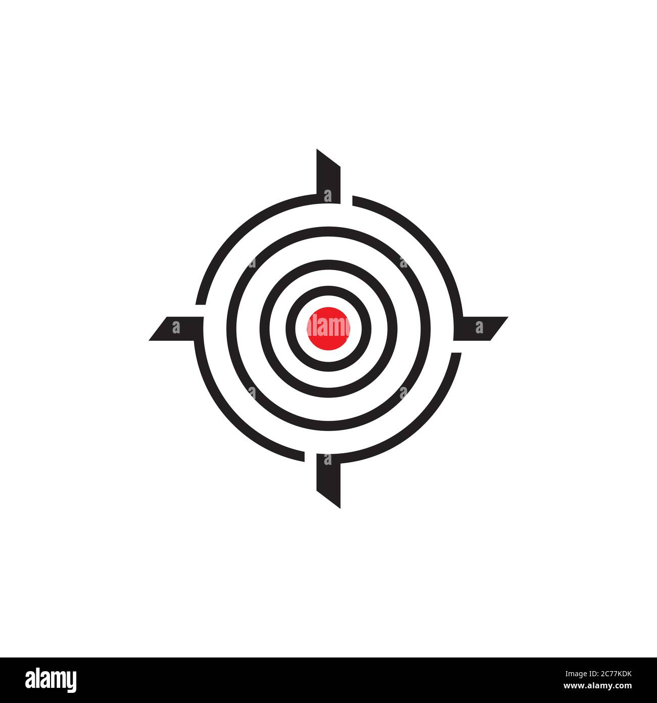 Target Vector icon illustration design template Stock Vector Image ...