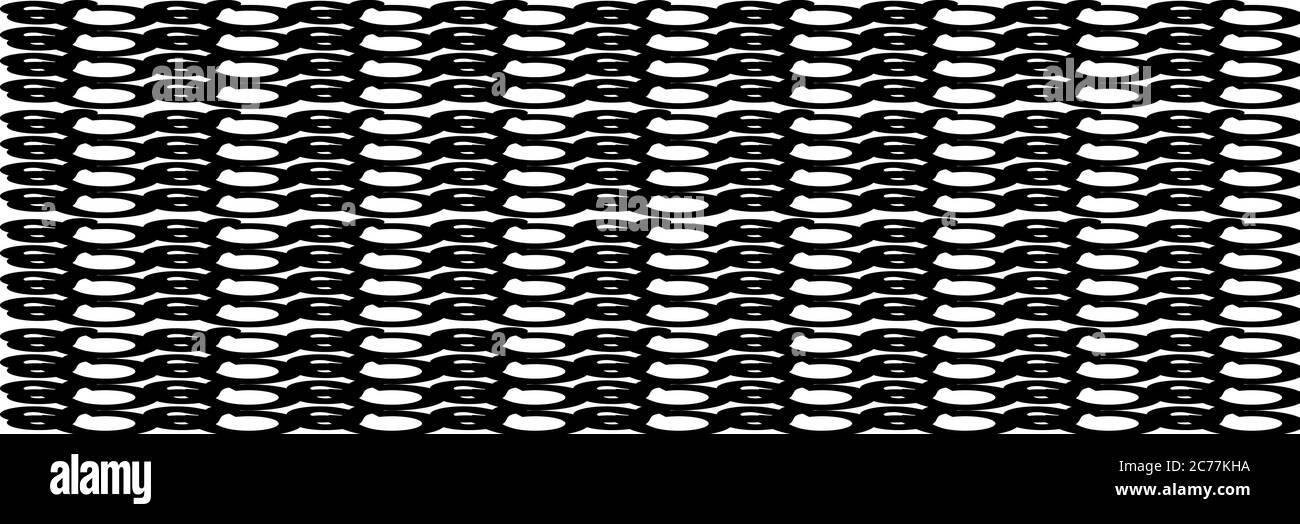 Black and white color highlighted seamless line shape art digital ...