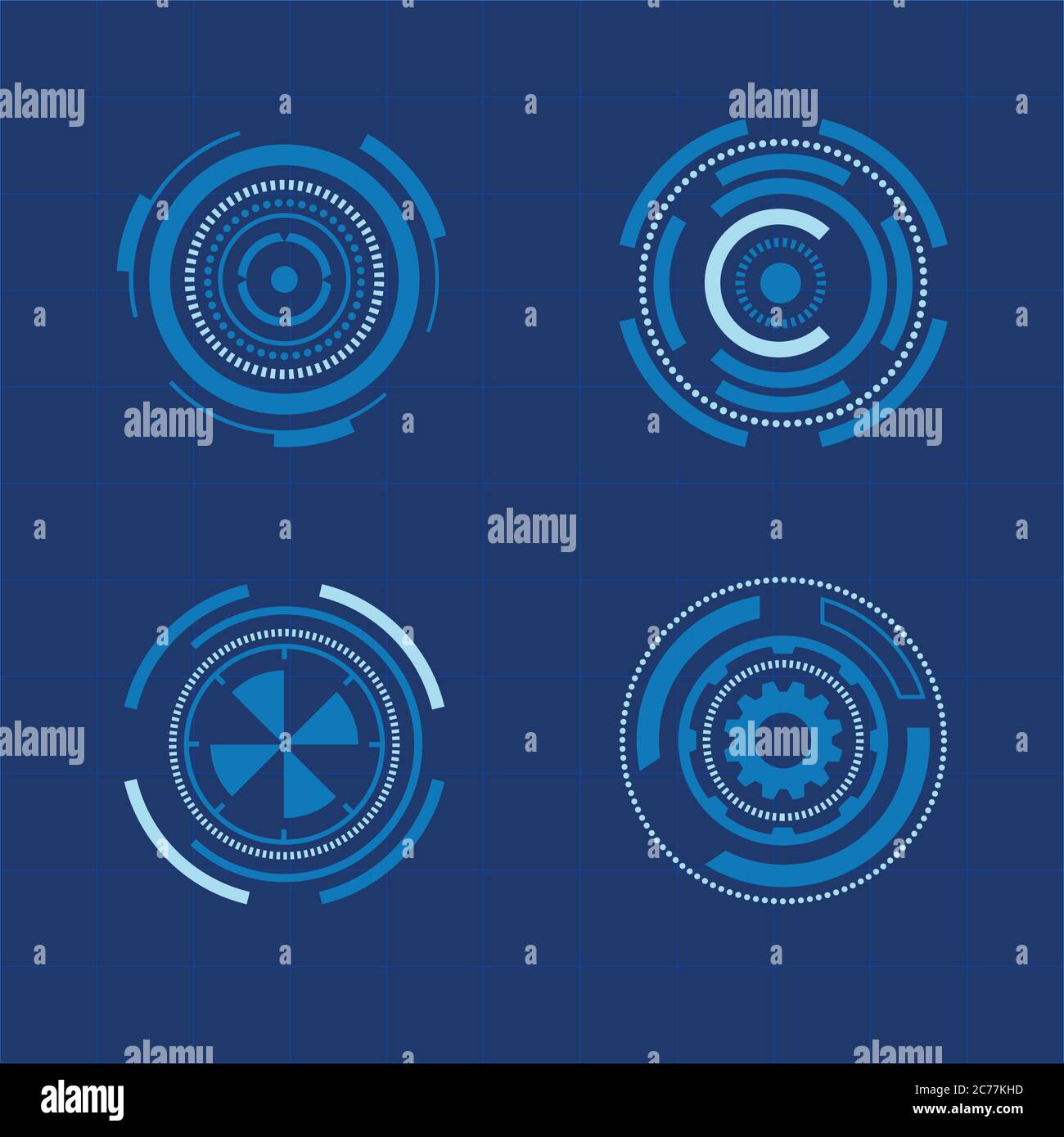 Futuristic user interface illustration design template Stock Vector ...