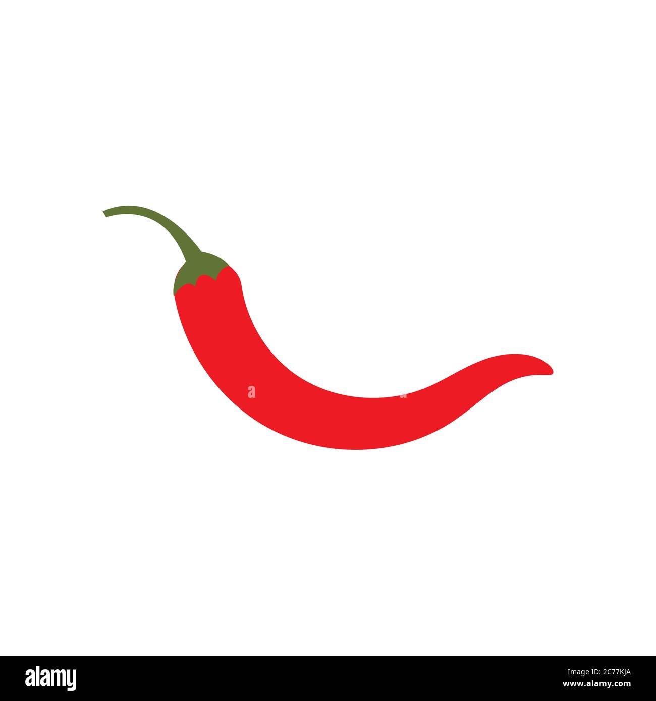 Red hot natural chili icon Template vector Illustration Stock Vector ...