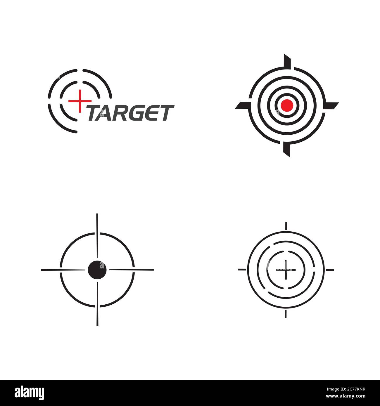 Target Vector icon illustration design template Stock Vector Image ...
