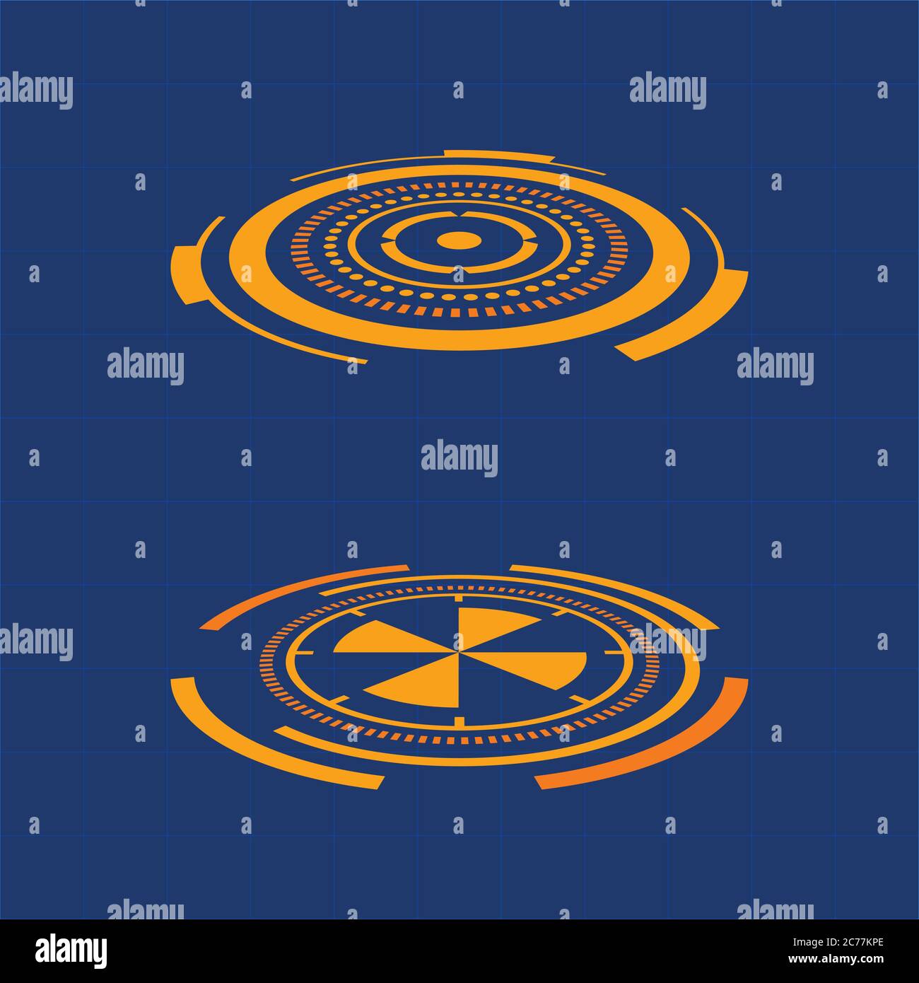 Futuristic user interface illustration design template Stock Vector ...