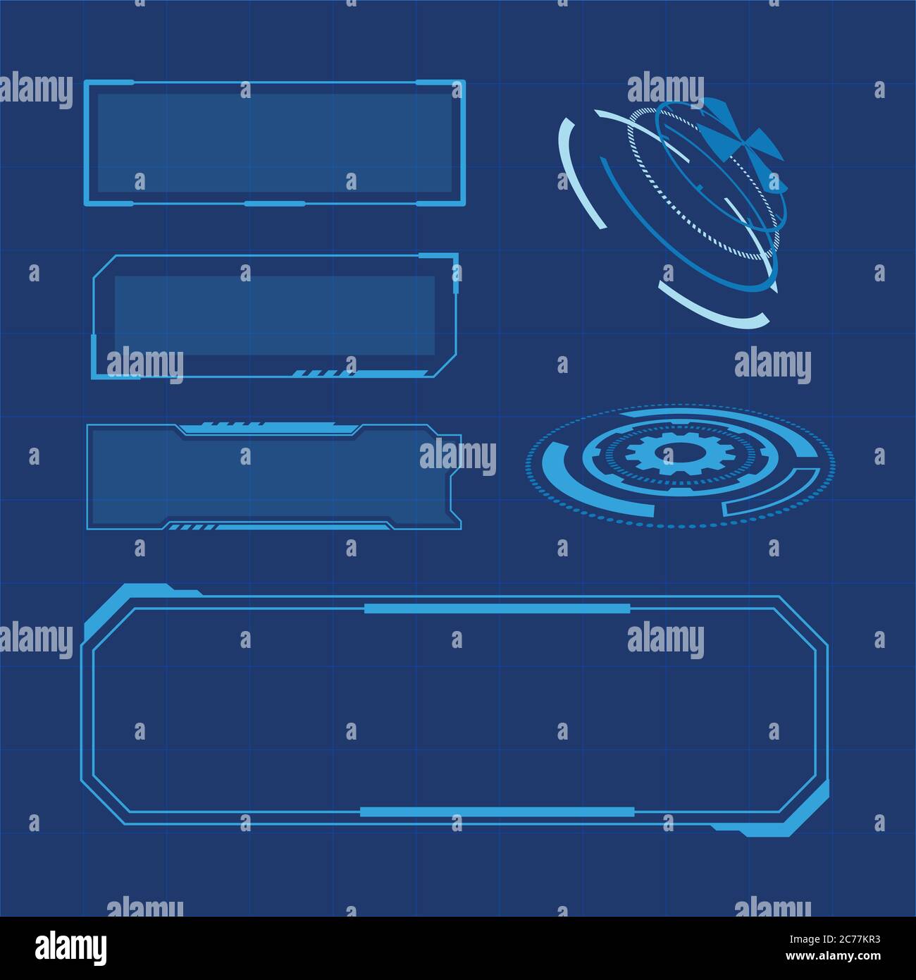 Futuristic user interface illustration design template Stock Vector ...