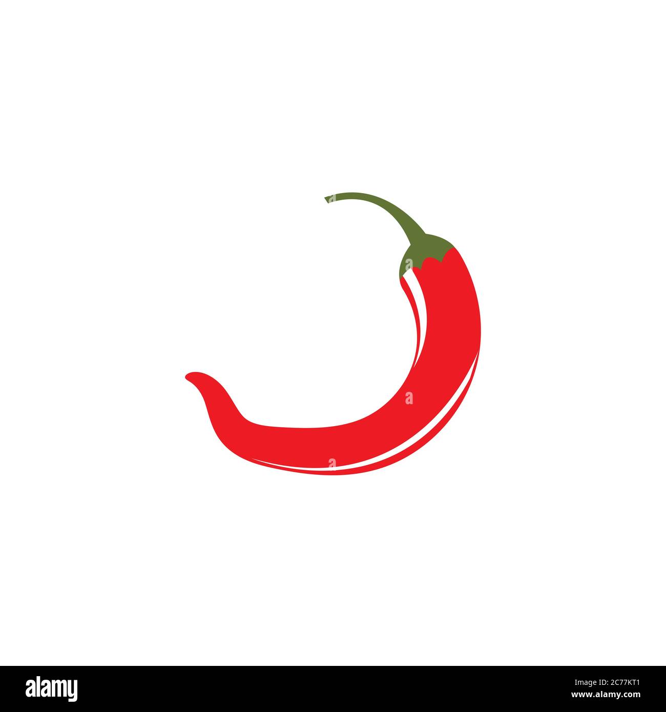 Red hot natural chili icon Template vector Illustration Stock Vector ...