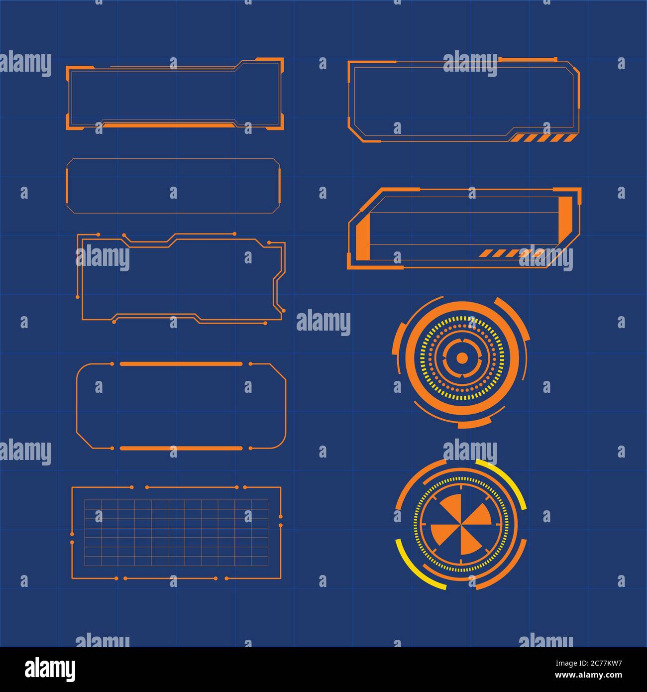 Futuristic user interface illustration design template Stock Vector ...