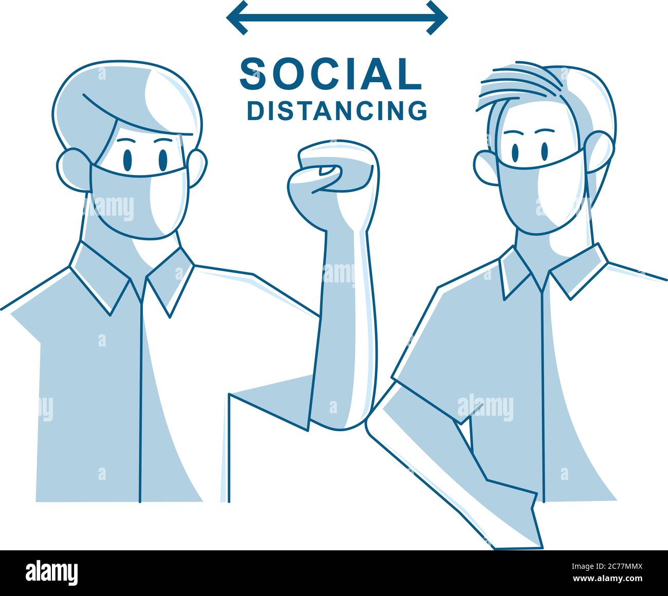 Elbow bump vector vectors hi-res stock photography and images - Alamy