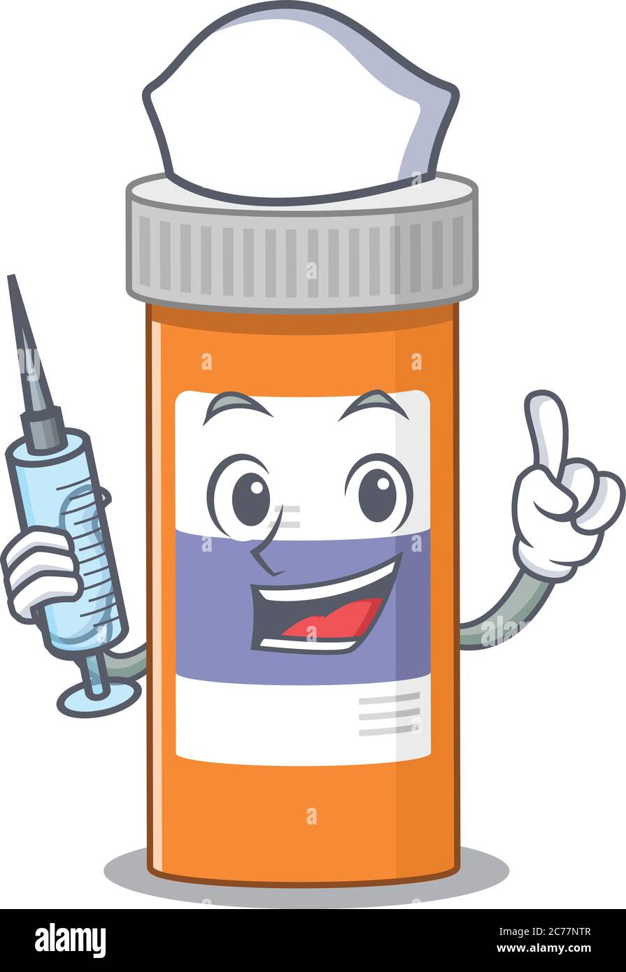 Bottle drugs character icon hi-res stock photography and images - Alamy