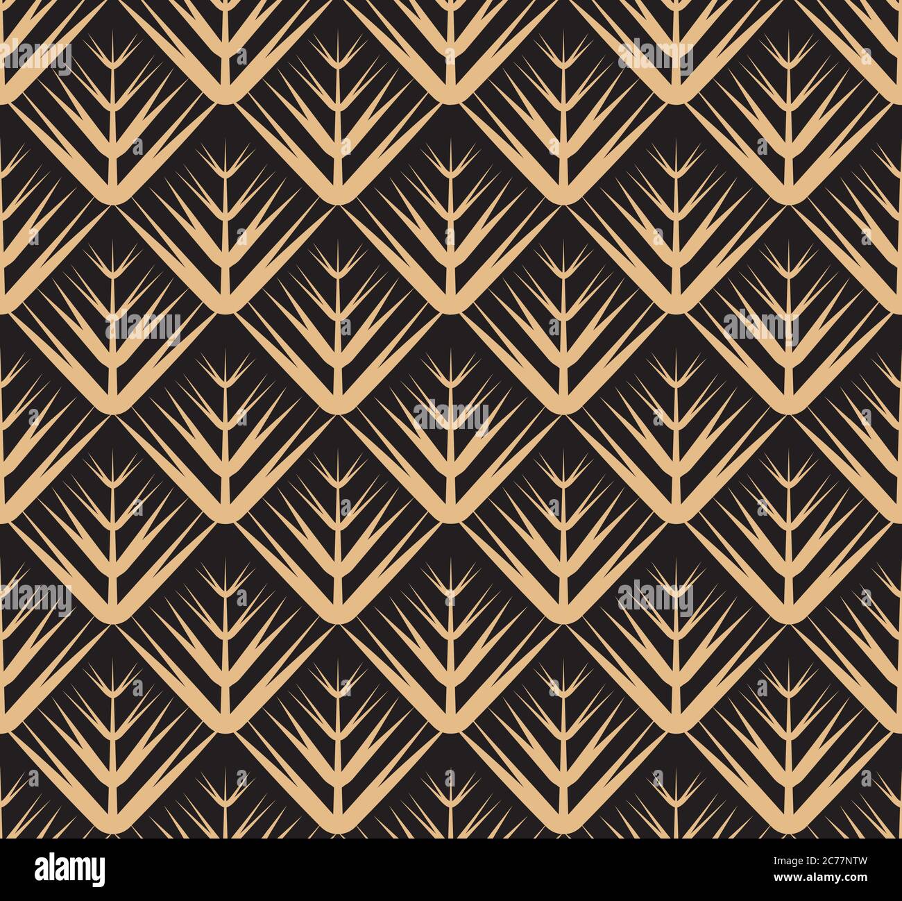 Seamless luxury gold texture with triangular scales. Vector background ...