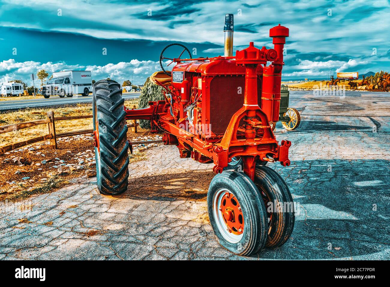 Green tractor american farmer rancher hi-res stock photography and ...