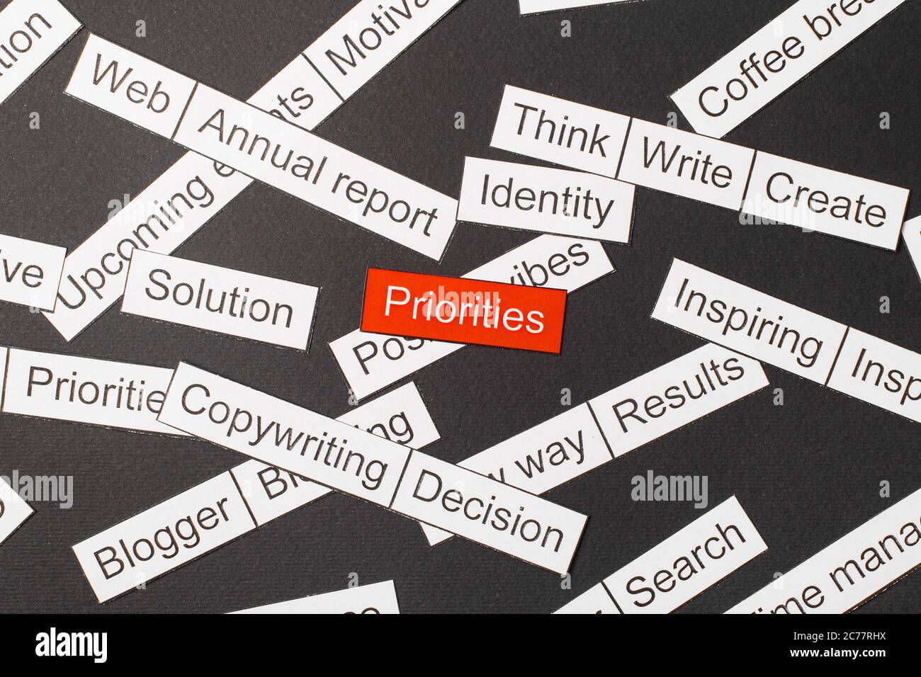 Business priorities hi-res stock photography and images - Alamy