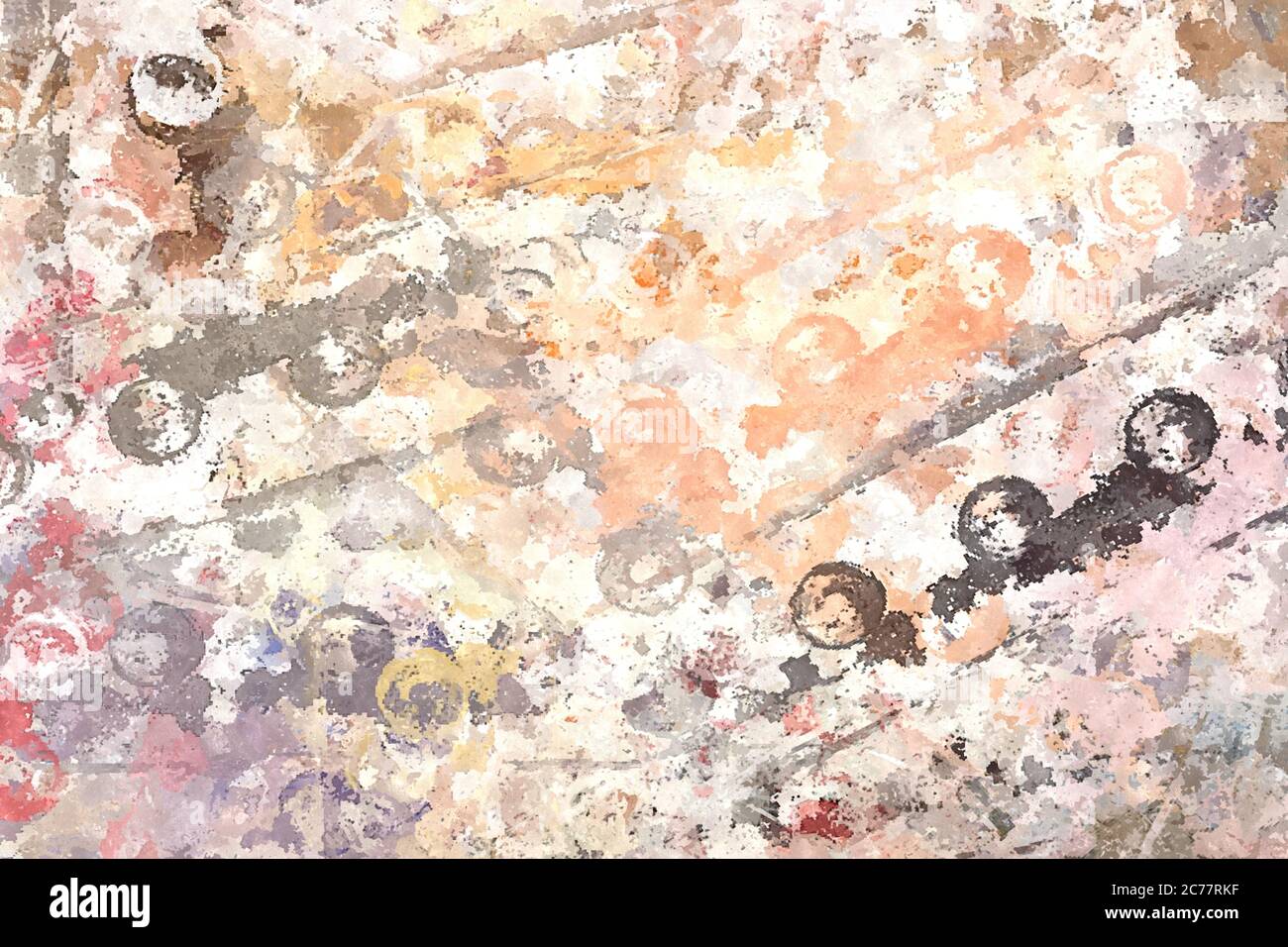 abstract background colored grunge texture chaotic brush strokes and ...