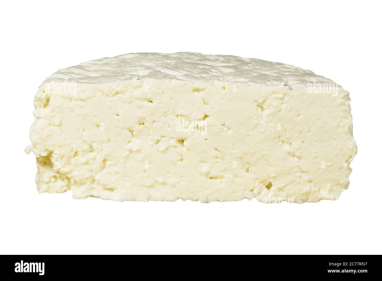 feta fresh cheese on white background Stock Photo - Alamy
