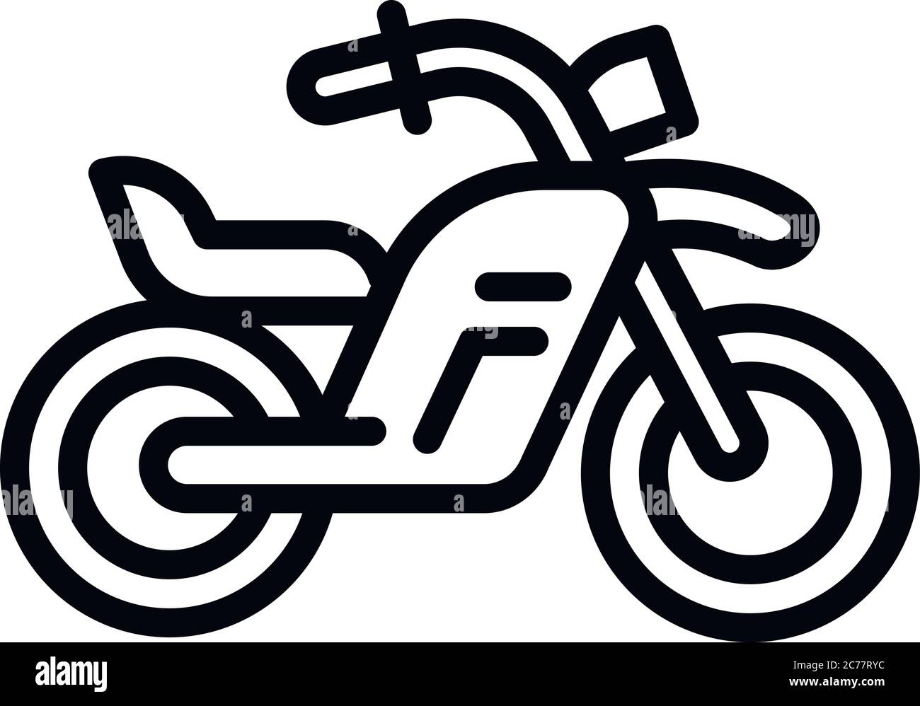 Street bike icon. Outline street bike vector icon for web design ...