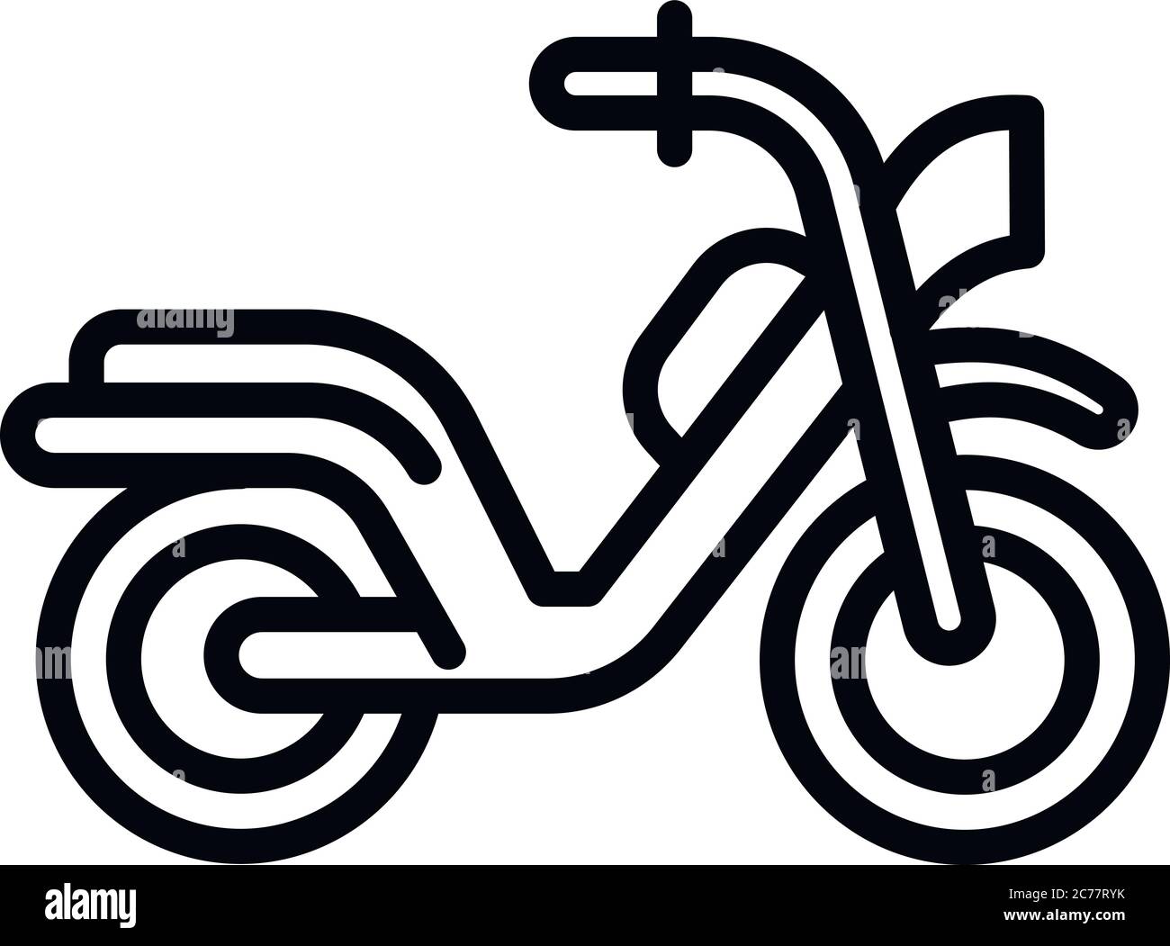 Motorbike icon. Outline motorbike vector icon for web design isolated ...