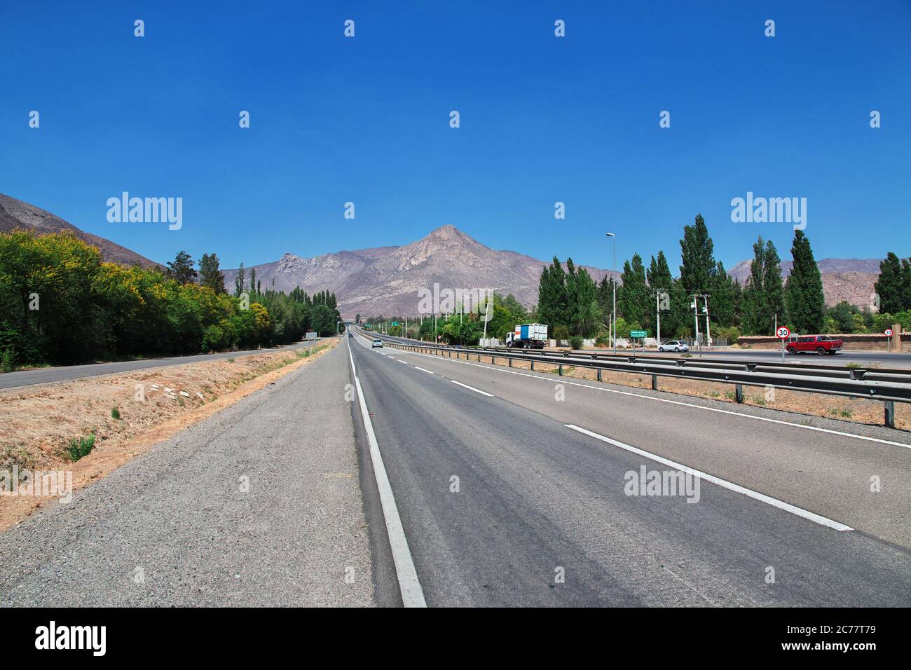 The road on Andes, Chile Stock Photo - Alamy