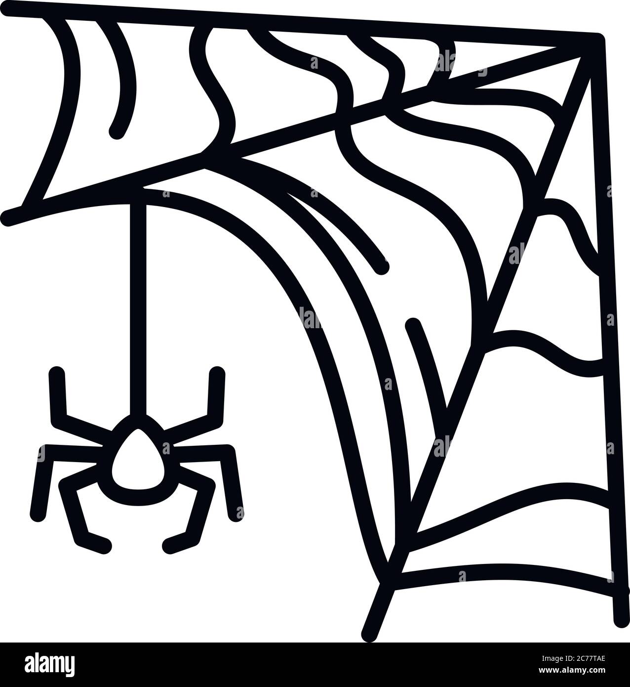 Small spider icon. Outline small spider vector icon for web design ...