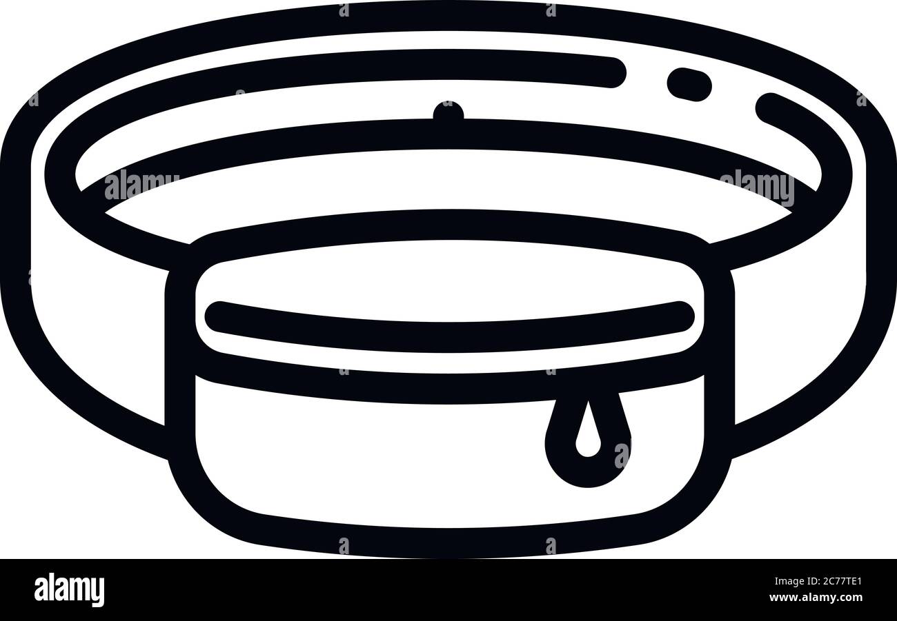 Belt bag icon. Outline belt bag vector icon for web design isolated on ...
