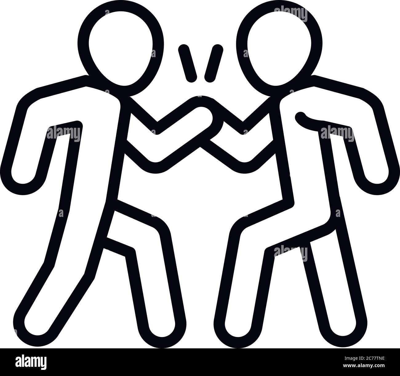 People cohesion icon. Outline people cohesion vector icon for web ...