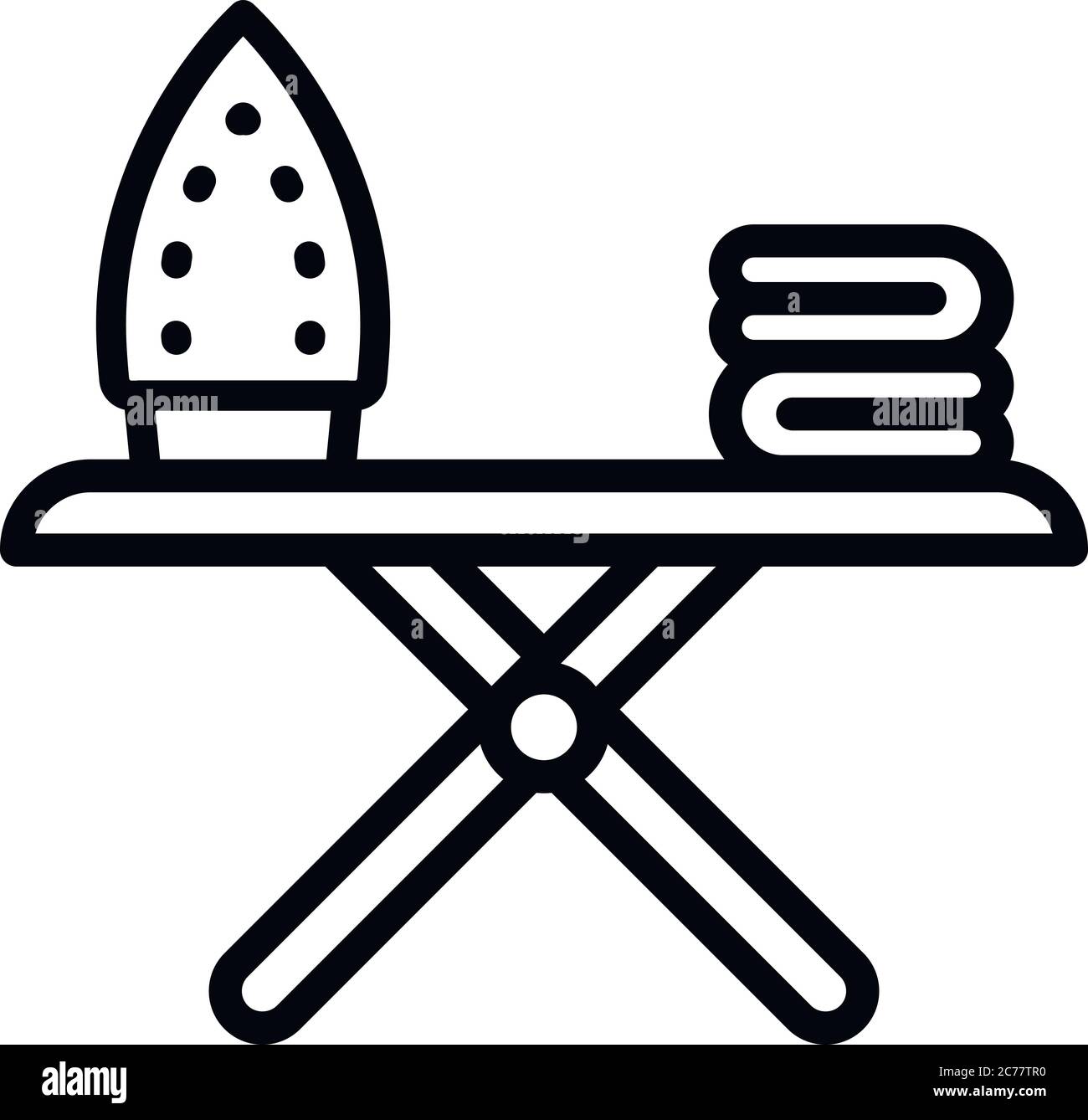 Home iron board icon. Outline home iron board vector icon for web ...