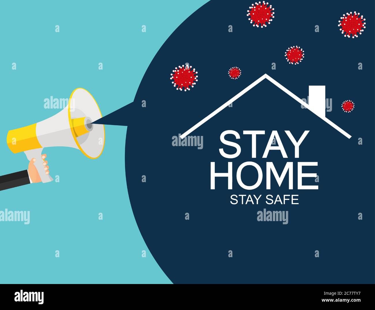 Stay Home. Stay Safe poster awareness social media campaign and ...