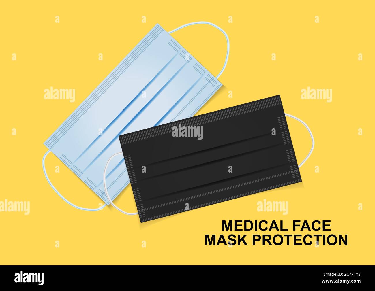 Medical Face Mask Protection. Vector Illustration Stock Vector Image ...