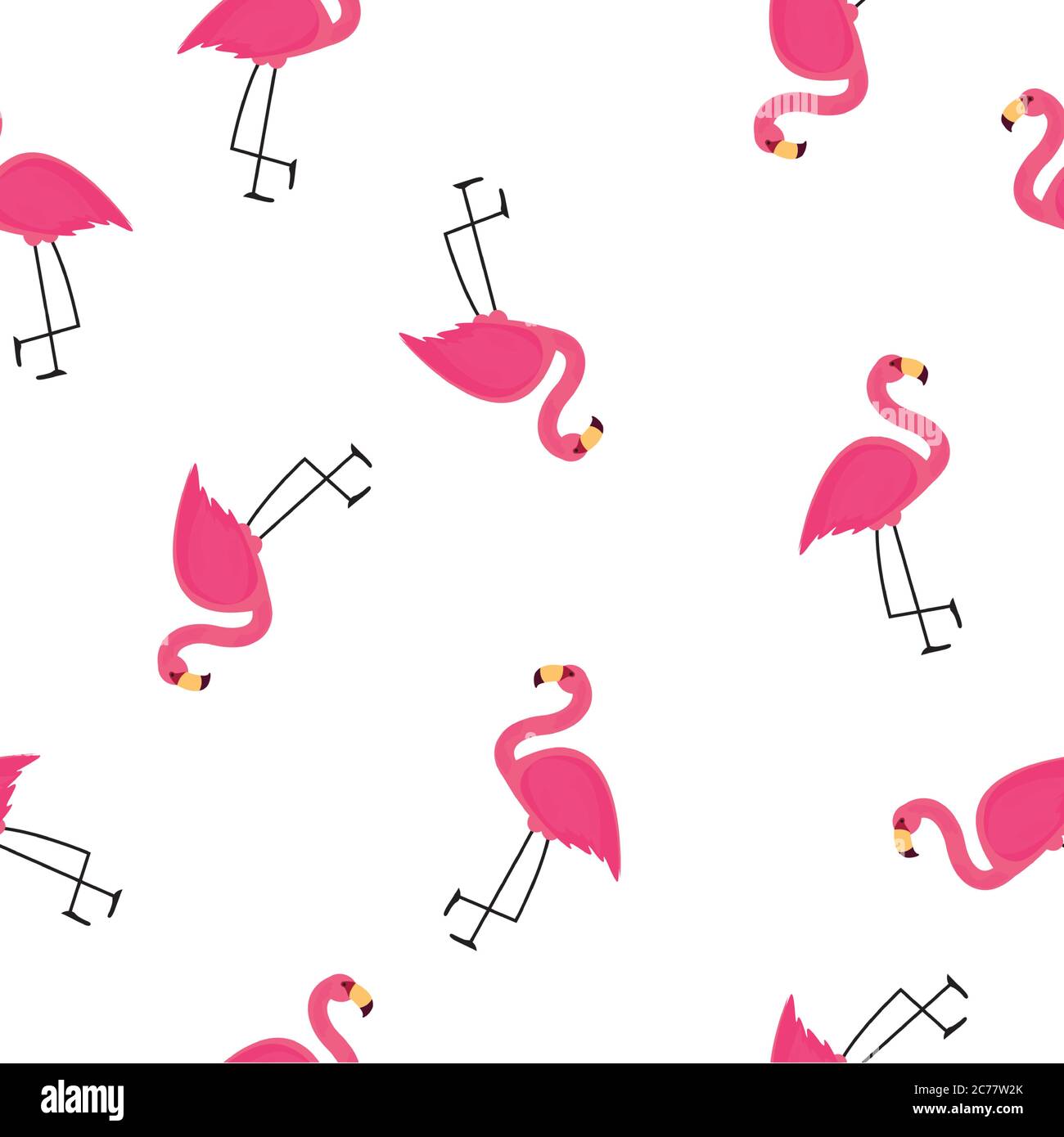 Abstract Flamingo Seamless Pattern Background. Vector Illustration ...