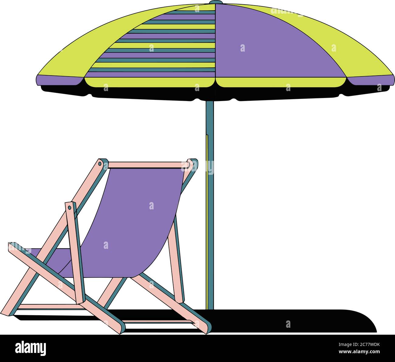 Vector hand-drawn parasol illustration graphic resource Stock Vector ...