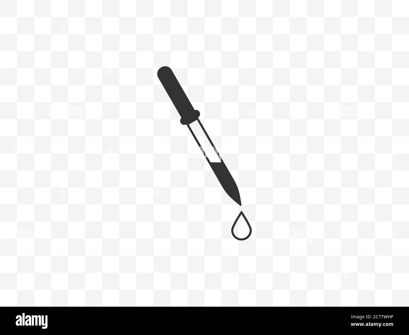Dropper, pipette icon. Vector illustration, flat design Stock Vector ...