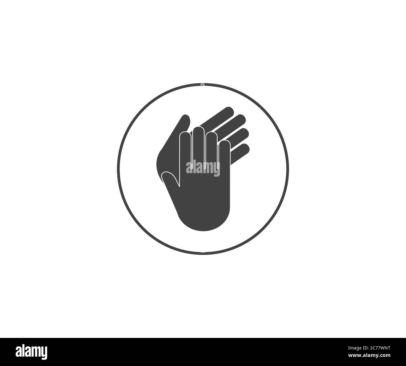 Human hand clap illustration hi-res stock photography and images - Alamy