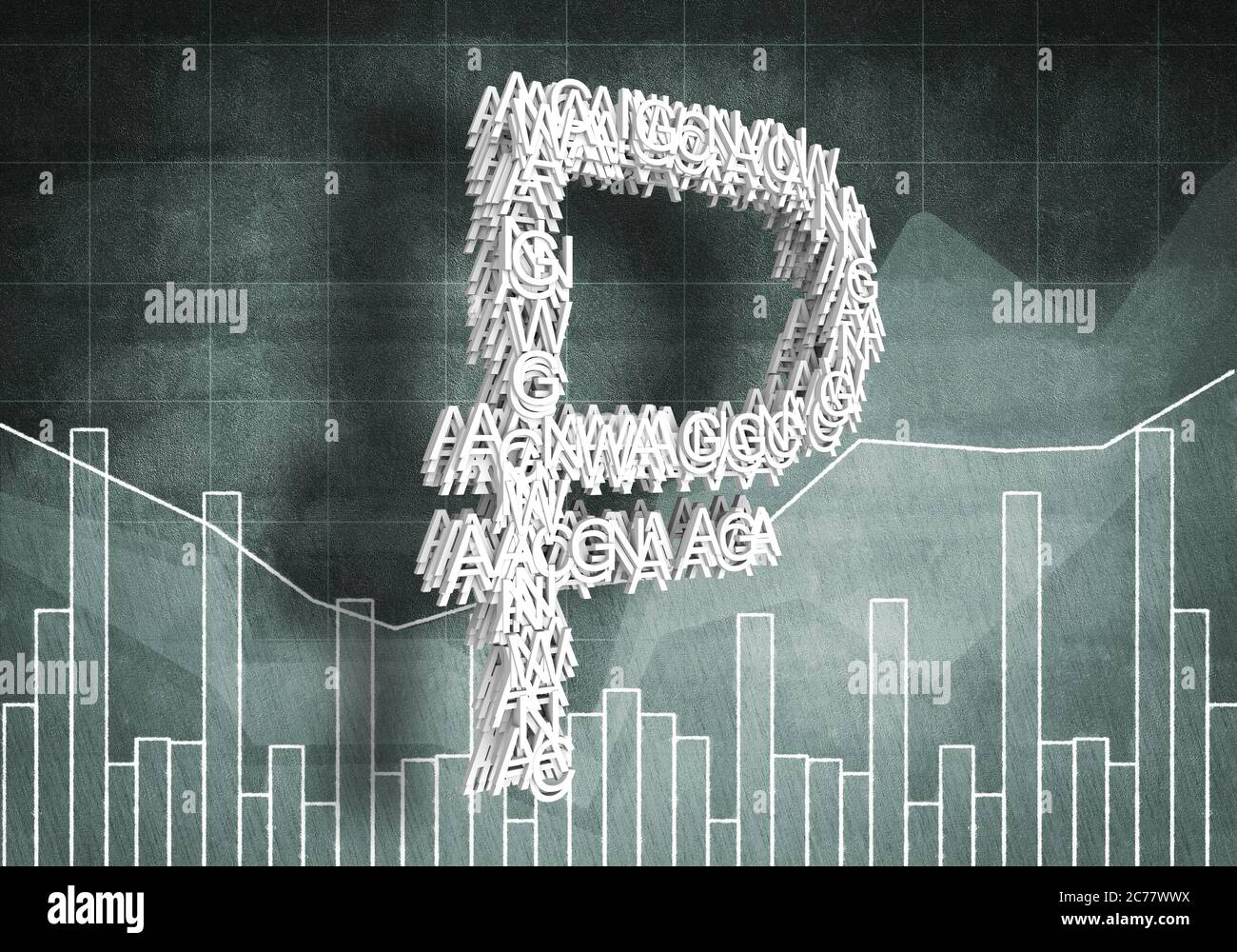 Rouble currency rate, 3d rendering Stock Photo - Alamy