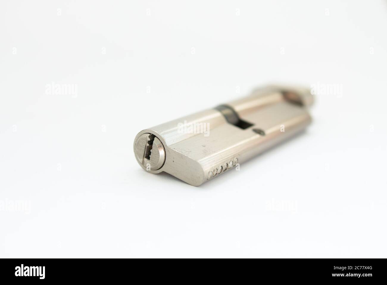 lock core on white background Stock Photo - Alamy