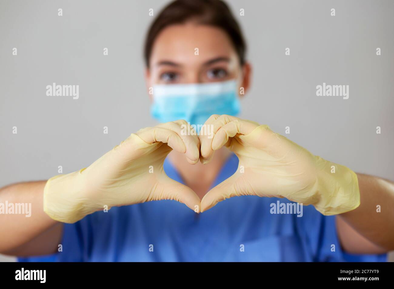 Nurse Heart Made With Hands