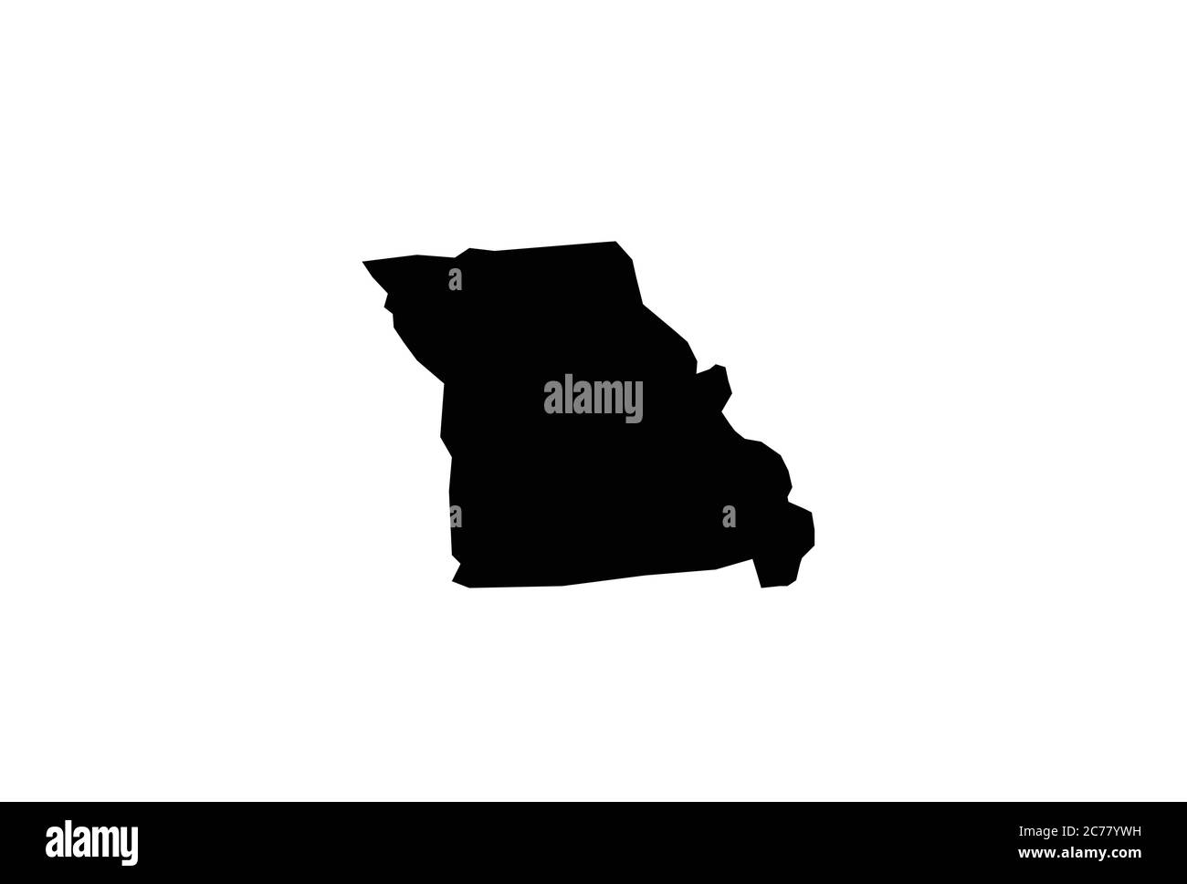 Iowa map outline U.S. state vector illustration Stock Vector Image ...