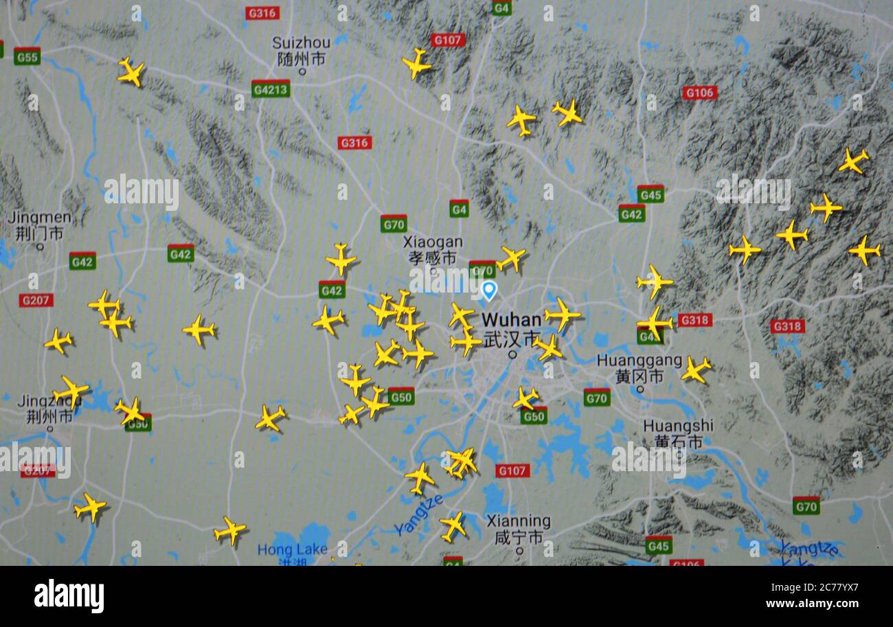 Wuhan map hi-res stock photography and images - Alamy