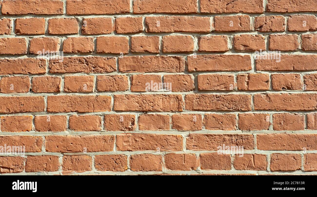 Old brick wall. Brickwork from an old brick in a rustic style. The ...